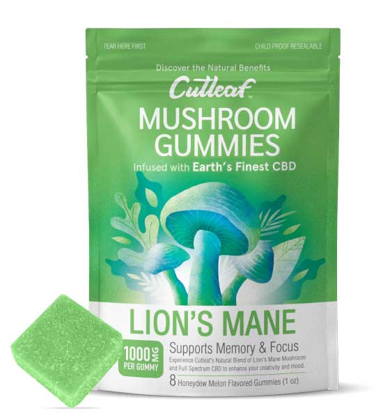 Super Blend 1000MG Mushroom Gummies - Cutleaf
