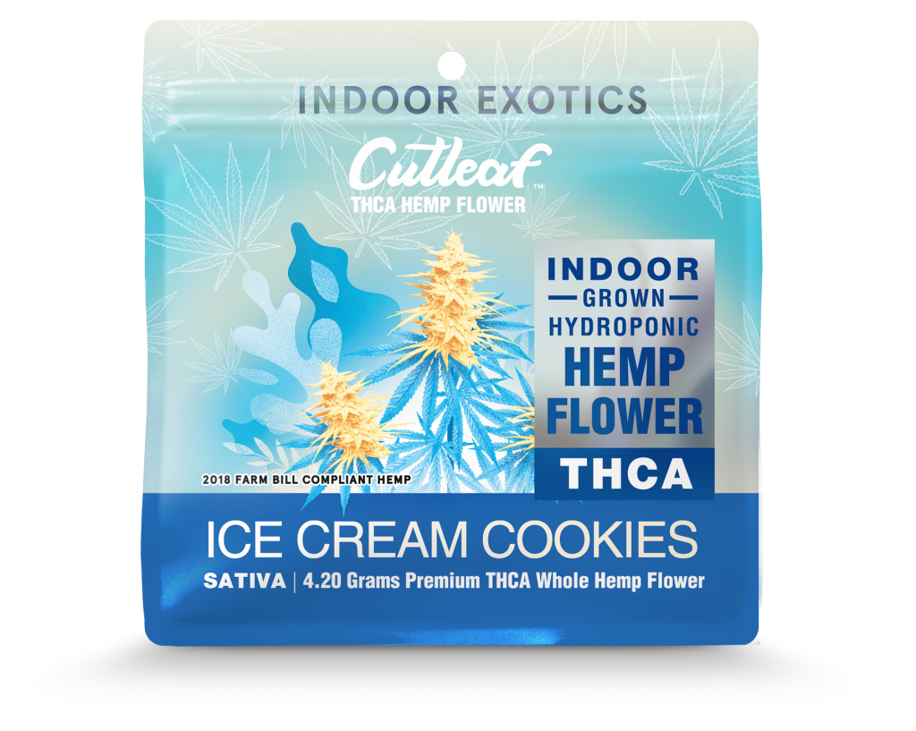 Ice Cream Cookies THCA Hemp Flower 4.20 Grams - Cutleaf
